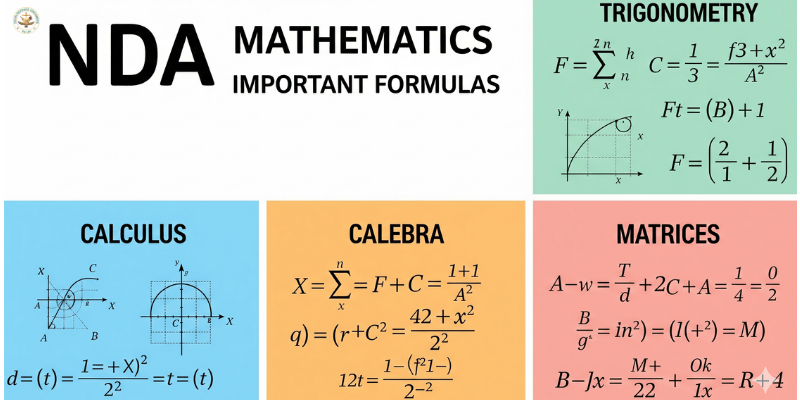 List of Important Formulas of Mathematics for NDA Exam 2023