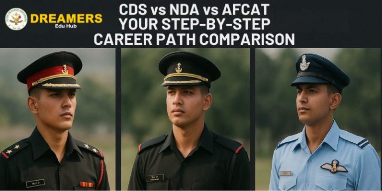 CDS vs NDA vs AFCAT: Your Step-by-Step Career Path Comparison